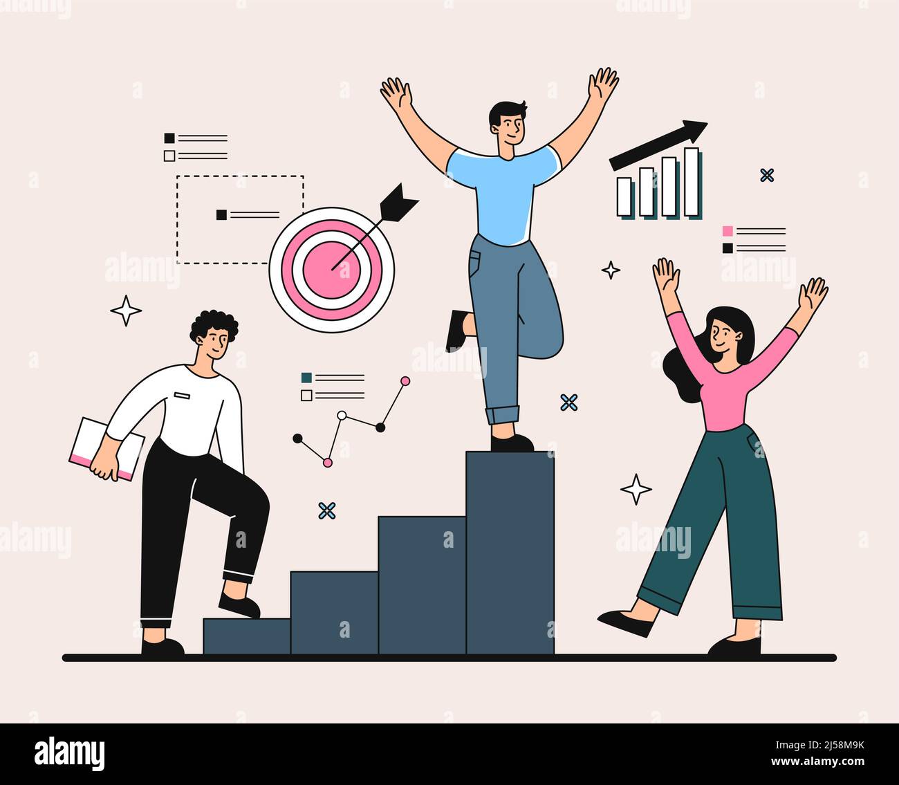 Team work concept Stock Vector Image & Art - Alamy