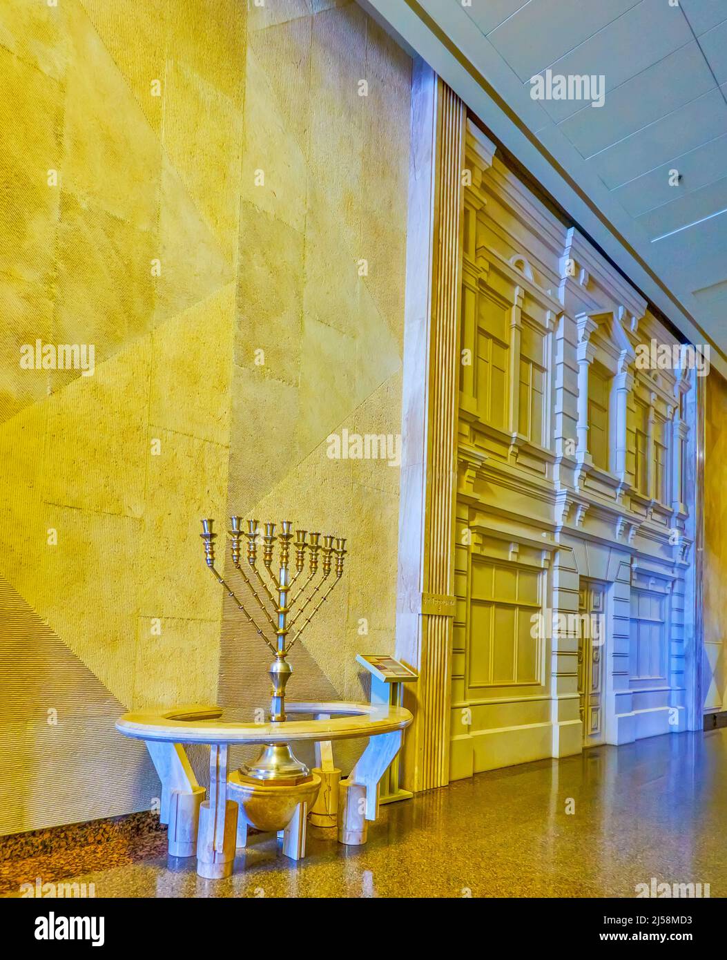 DNIPRO, UKRAINE - AUGUST 24, 2021: The corridor in famous Jewish ...