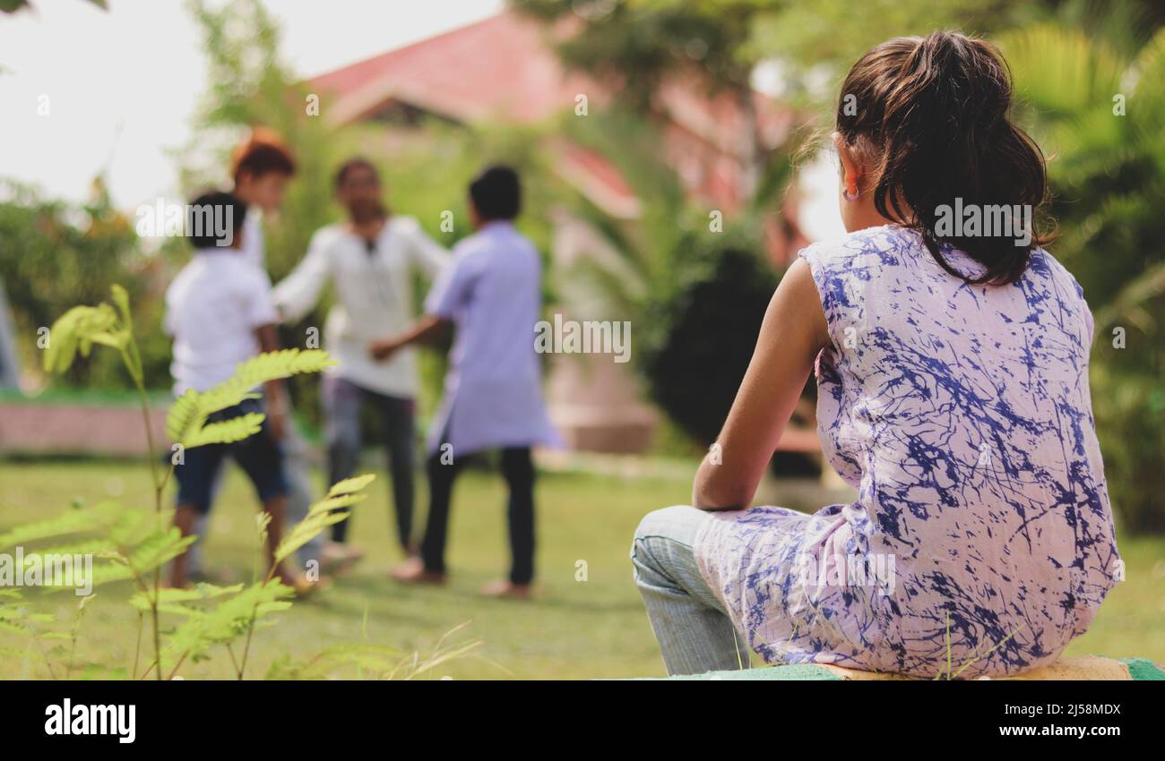 Autistic Children Playing Alone