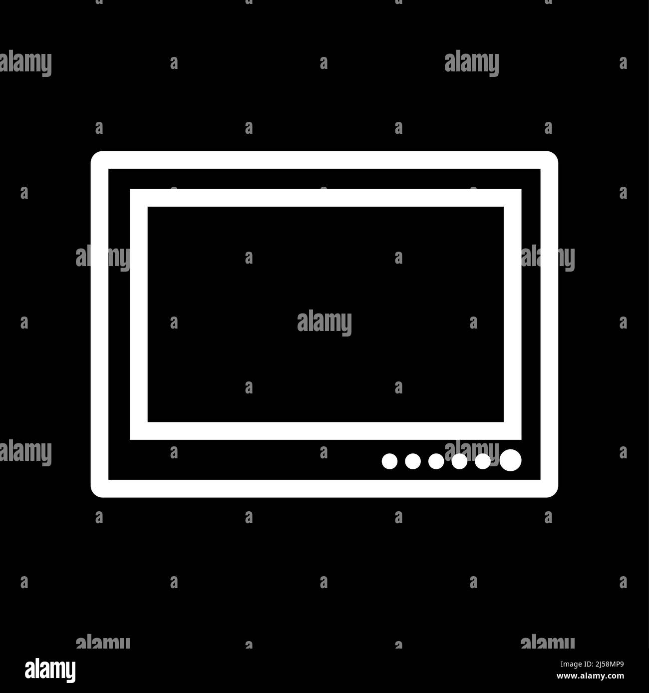 TV vector icon. Line work icon of TV Stock Vector Image & Art - Alamy