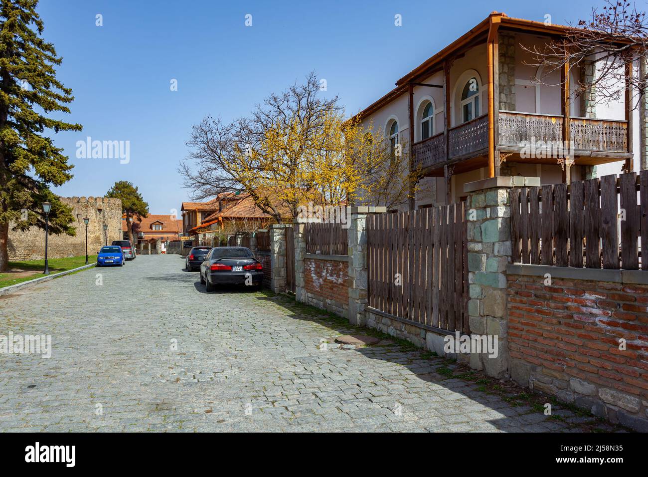 Mtskheta, Georgia - 2 April, 2022: streets of old capital of Georgia ...