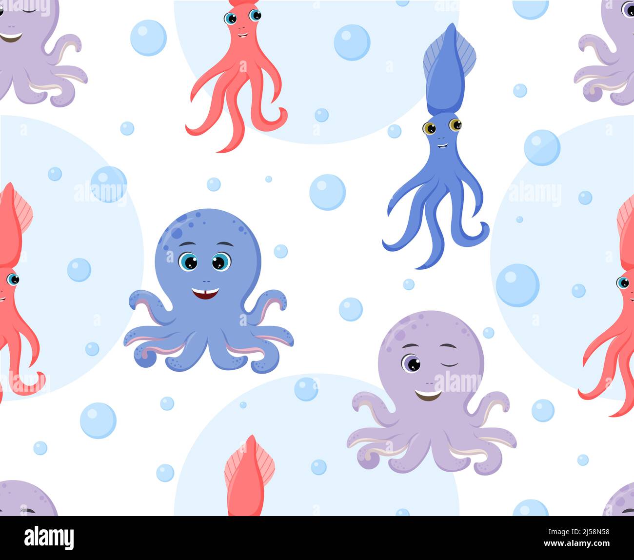 Octopus seamless pattern Stock Vector Image & Art - Alamy