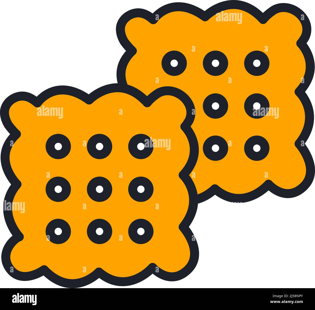 Bakery cracker icon outline Stock Vector Images - Alamy