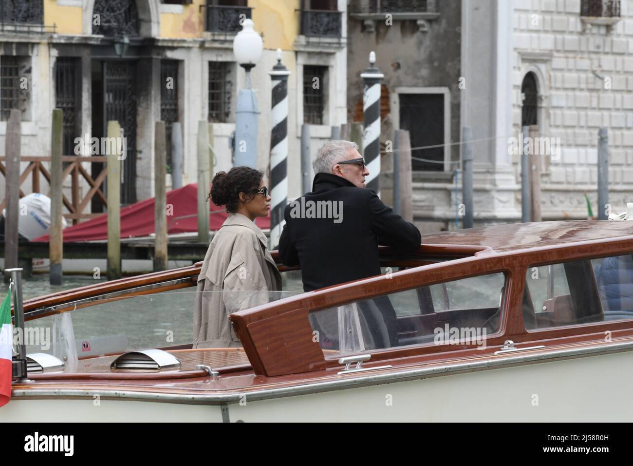 Venice, . 21st Apr, 2022. Venice, Biennale D 'arte 2022. Vincent Cassel ...