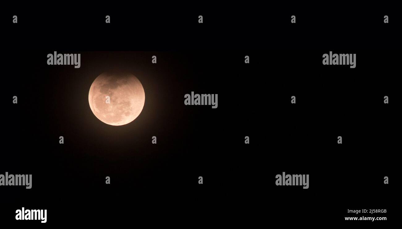 Blood moon over Brazil.. Lunar eclipse of July 27, 2018 Stock Photo - Alamy