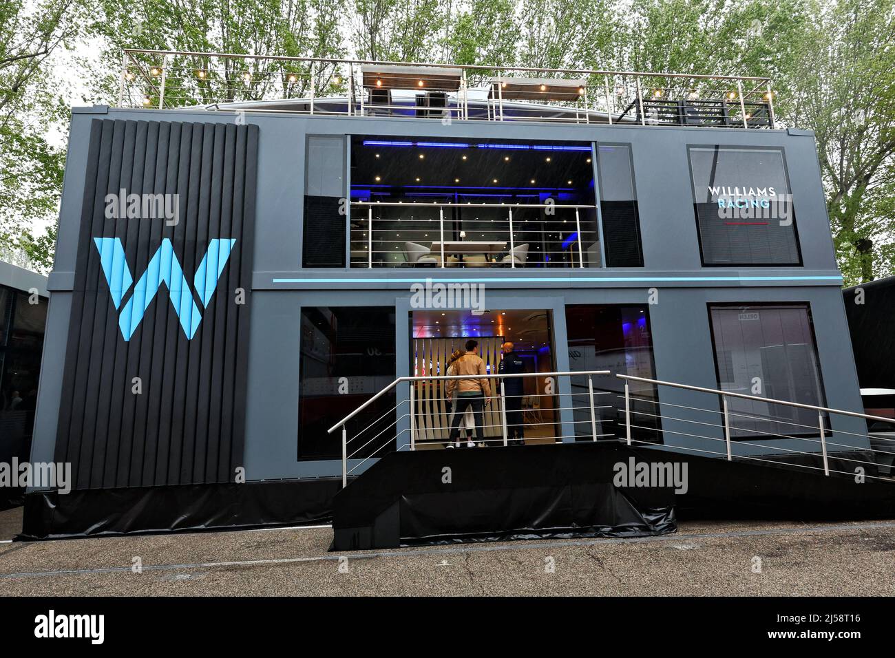 Williams Racing motorhome in the paddock. 21.04.2022. Formula 1 World ...