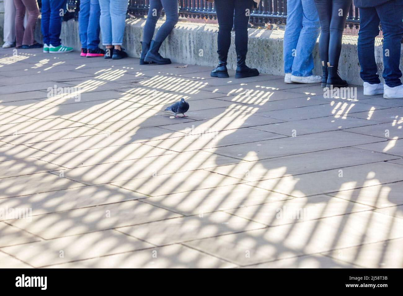 People gather outside Buckingham Palace in central London ahead of ...