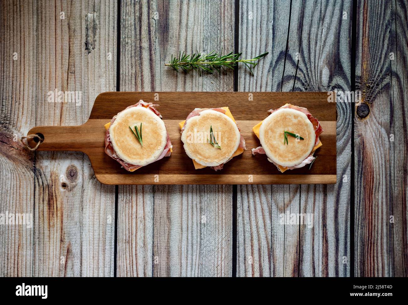 Crescentina of Modena typical italian food emilian or tigelle Stock ...
