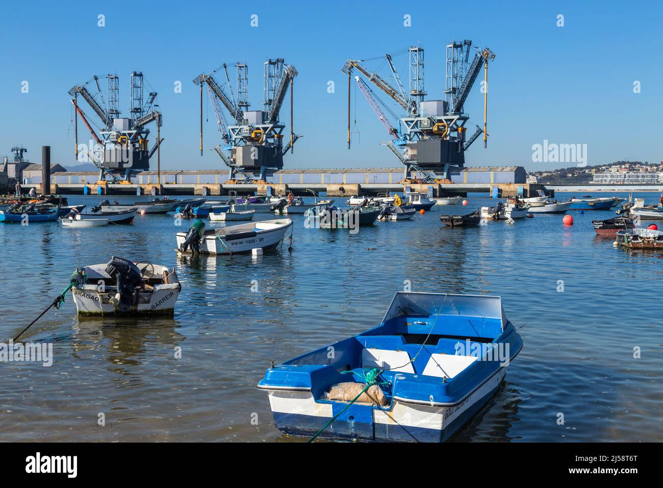 Trafaria; Portugal - March 01; 2022: Deep water terminal and silo for ...