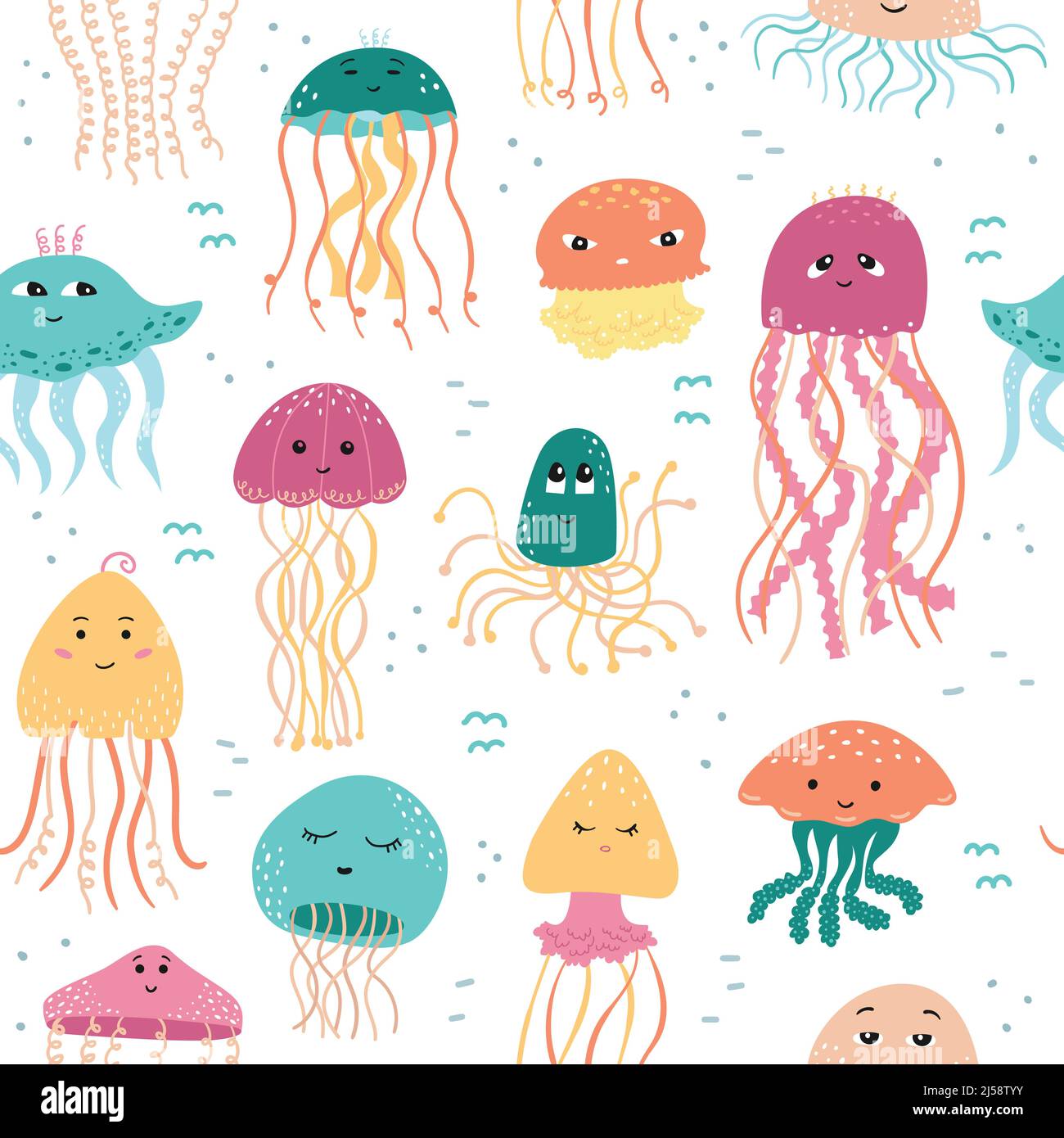 Cute jellyfish seaweed Cut Out Stock Images & Pictures - Alamy