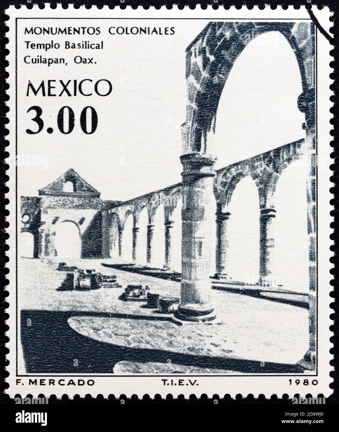 MEXICO - CIRCA 1980: A stamp printed in Mexico from the "Colonial ...