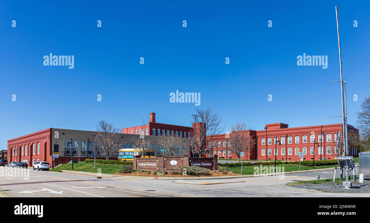 ROCK HILL, SC, USA-10 APRIL 2022: The Cotton Factory, a historic ...