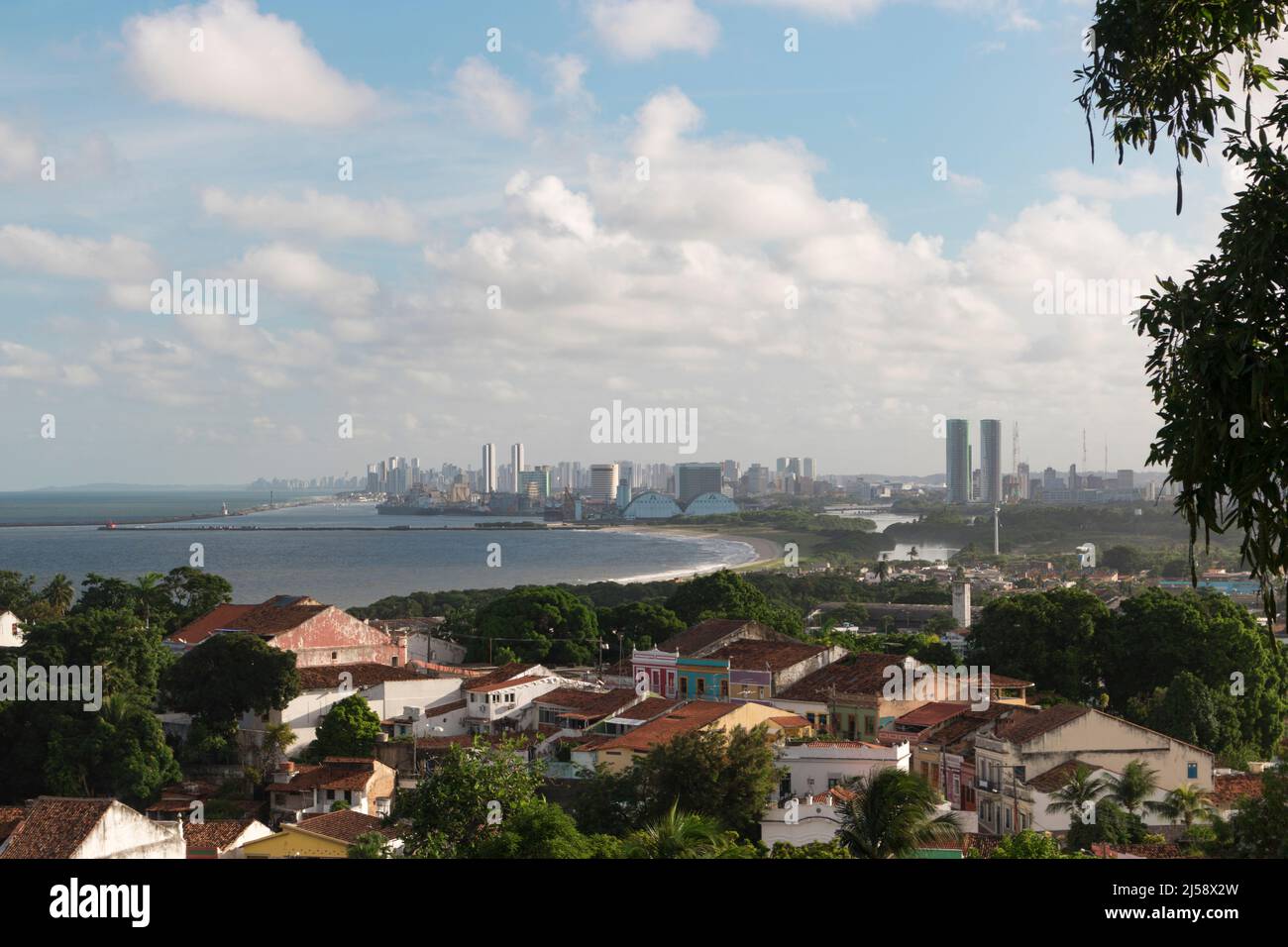 Recife - Aerial View of Recife, one of the oldest cities in ...