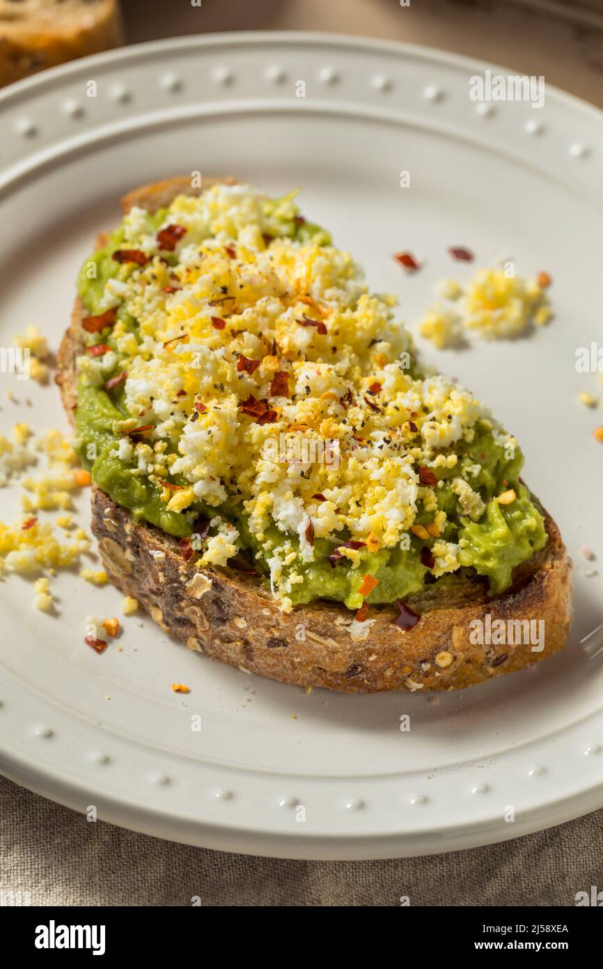 Grated egg avocado toast hi-res stock photography and images - Alamy