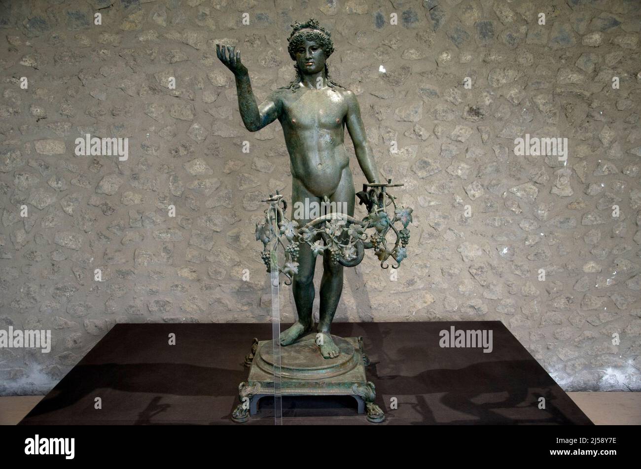 Statue of Efebo, during the exhibition "ART AND SENSUALITY IN THE ...
