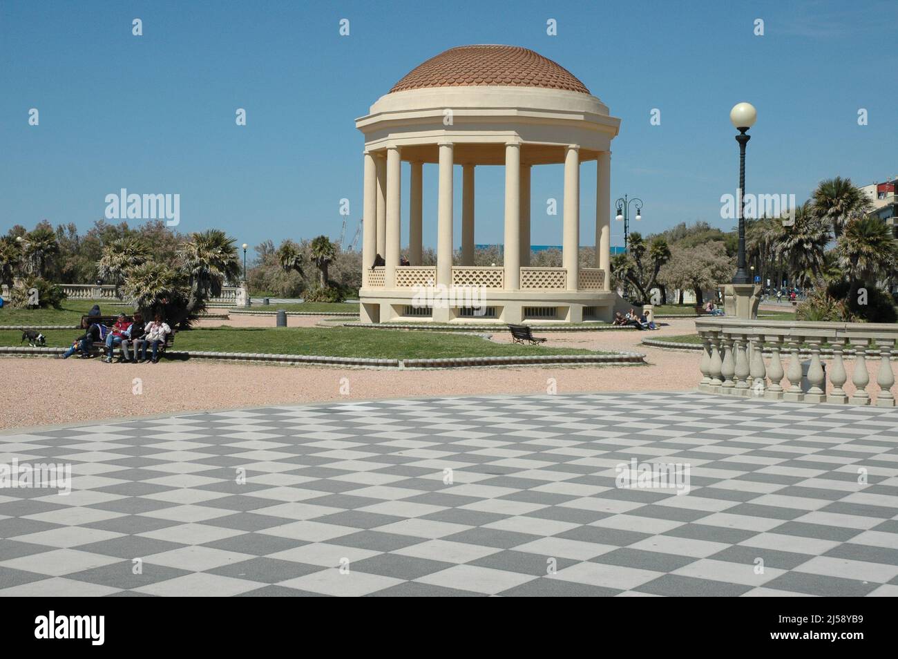 "Puccini" park on the seafront of Livorno Stock Photo - Alamy