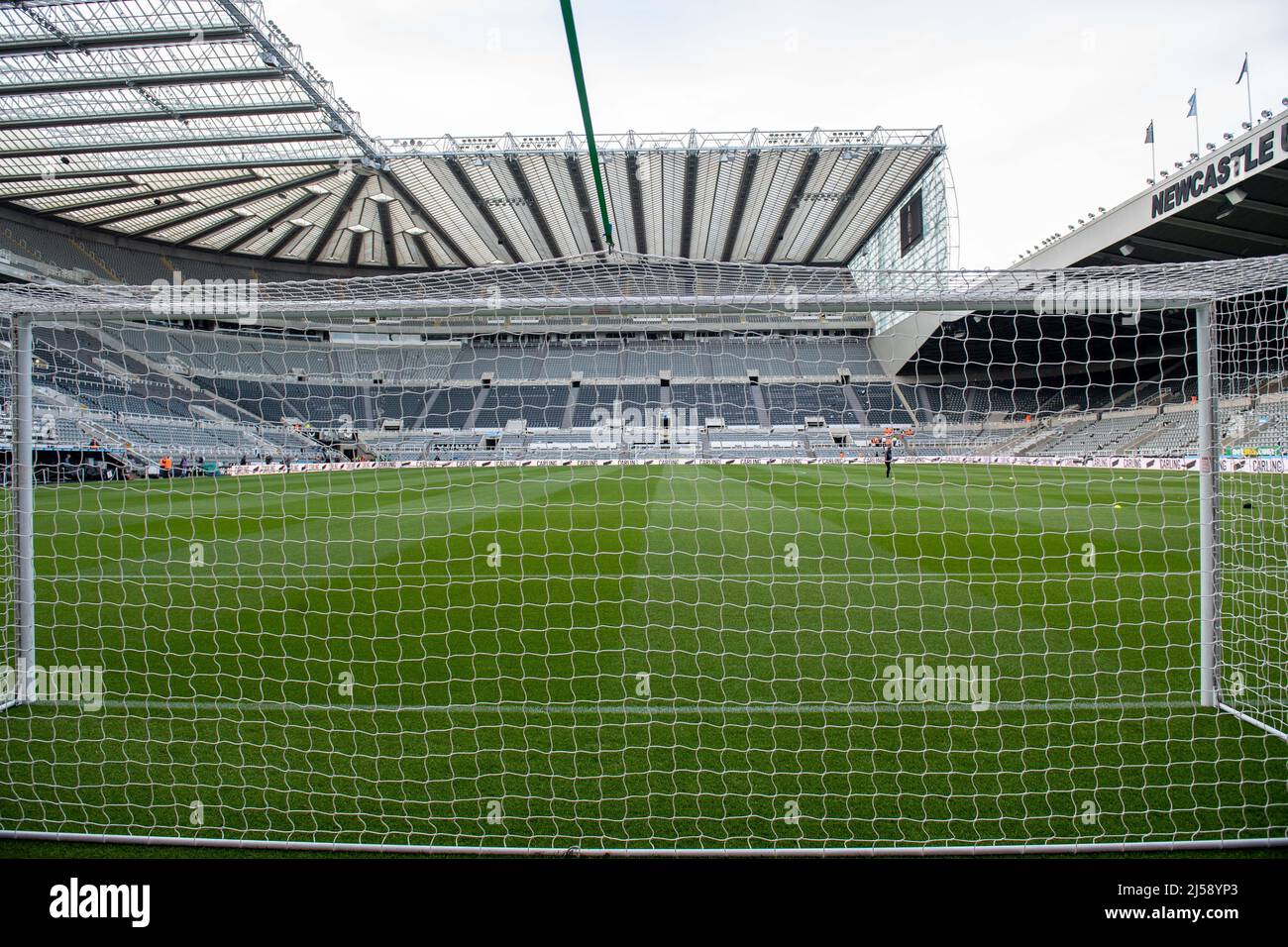 NEWCASTLE UPON TYNE, ENGLAND - APRIL 20: A general view of the stadium ...