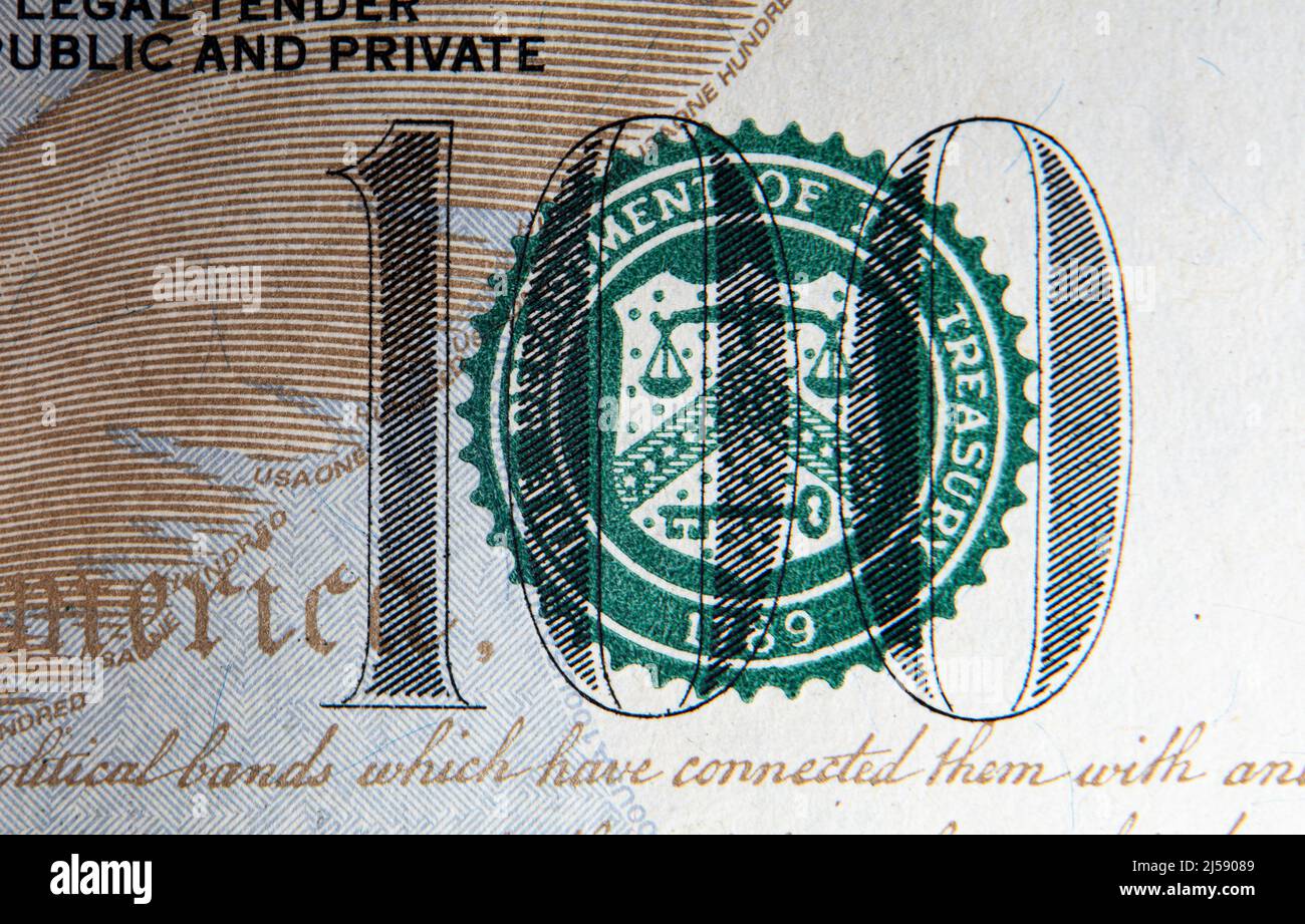 fragment of dollar bill for design purpose Stock Photo - Alamy