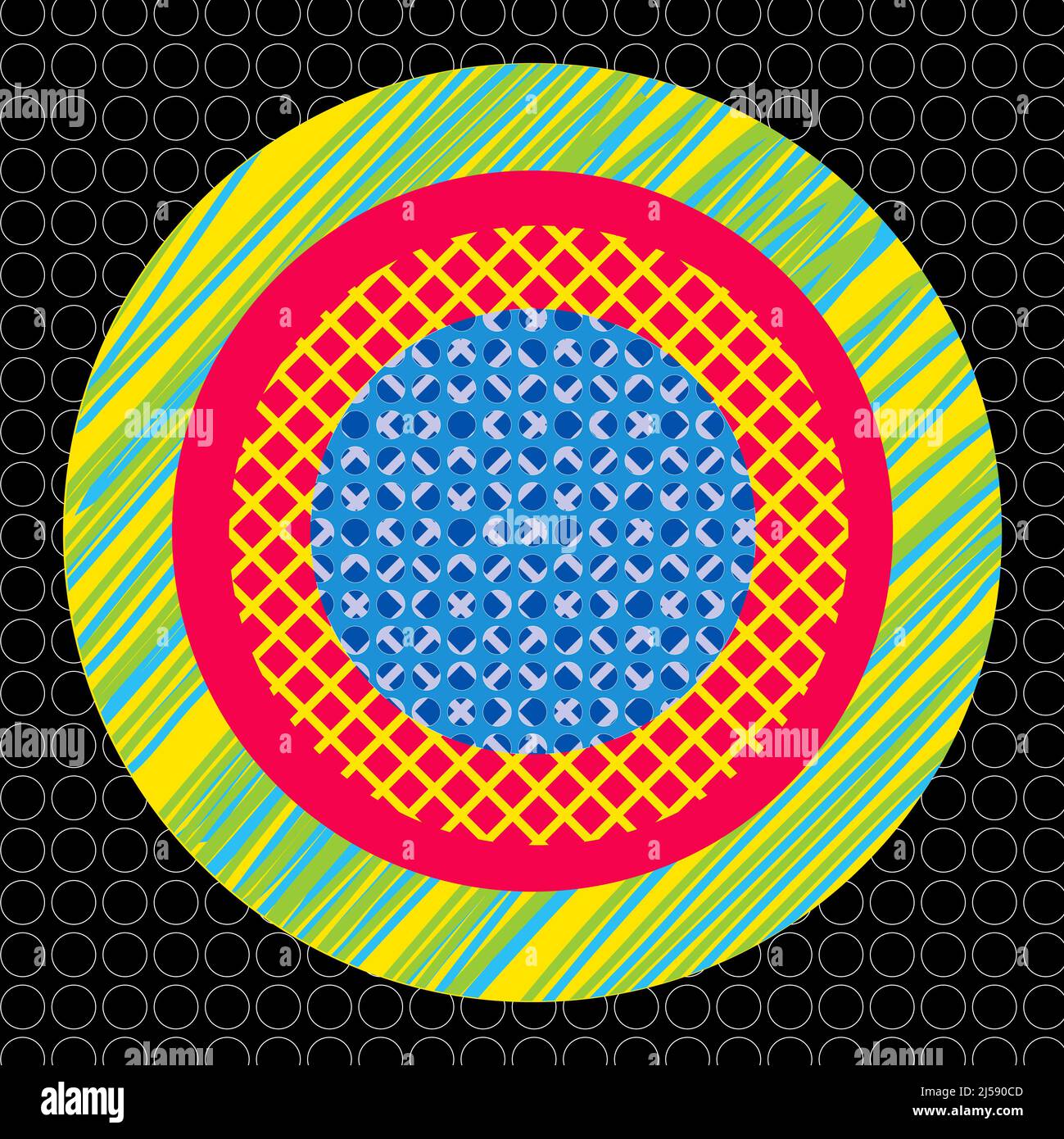 Abstract vibrant color background. Abstract background of circles and ...