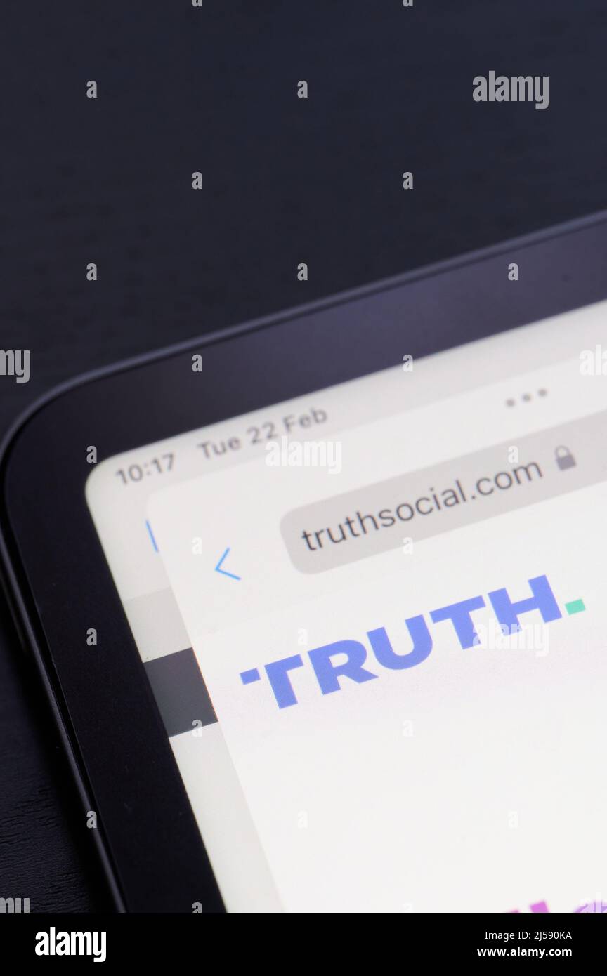 Truth social hi-res stock photography and images - Alamy