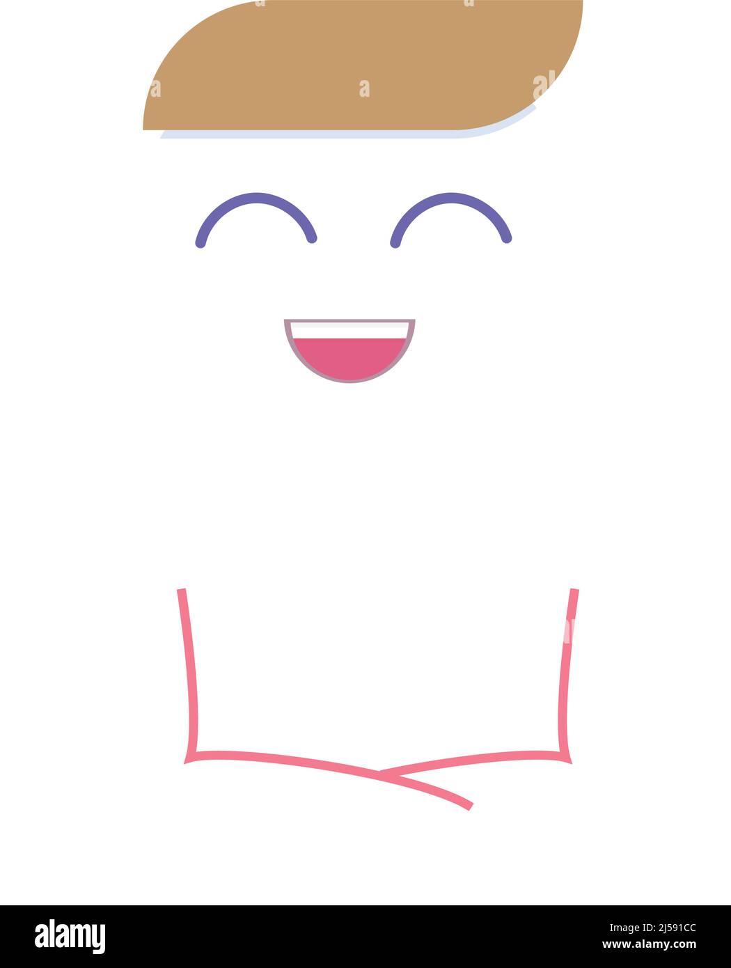 Isolated abstract male cartoon character avatar Vector Stock Vector ...