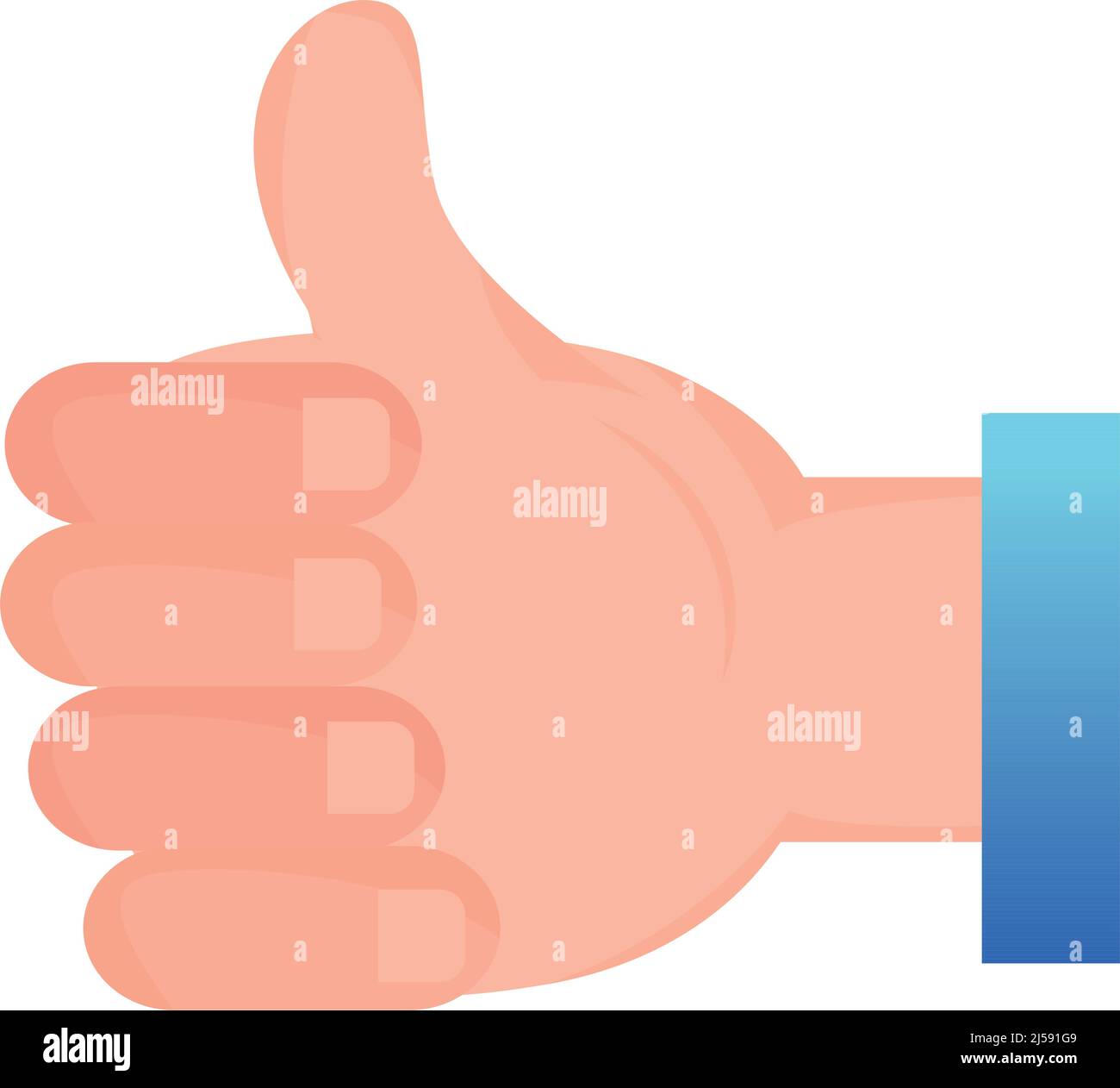 Isolated hand with thumb up icon Vector Stock Vector Image & Art - Alamy