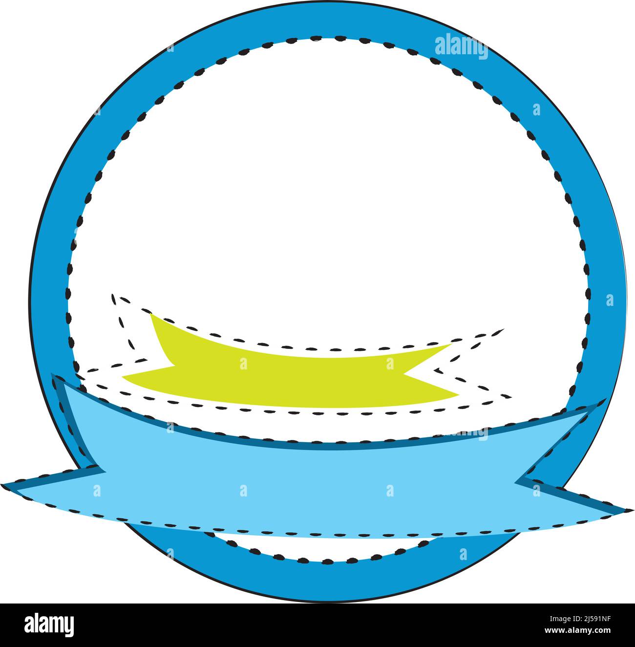 Dotted lines round isolated Cut Out Stock Images & Pictures - Alamy