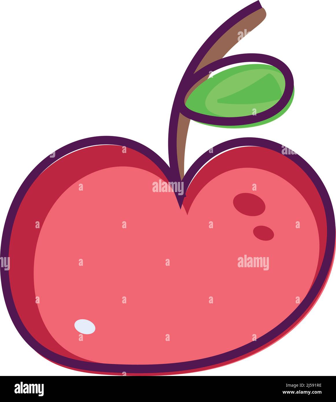 Isolated sketch of an apple Healthy Food Vector Stock Vector Image ...