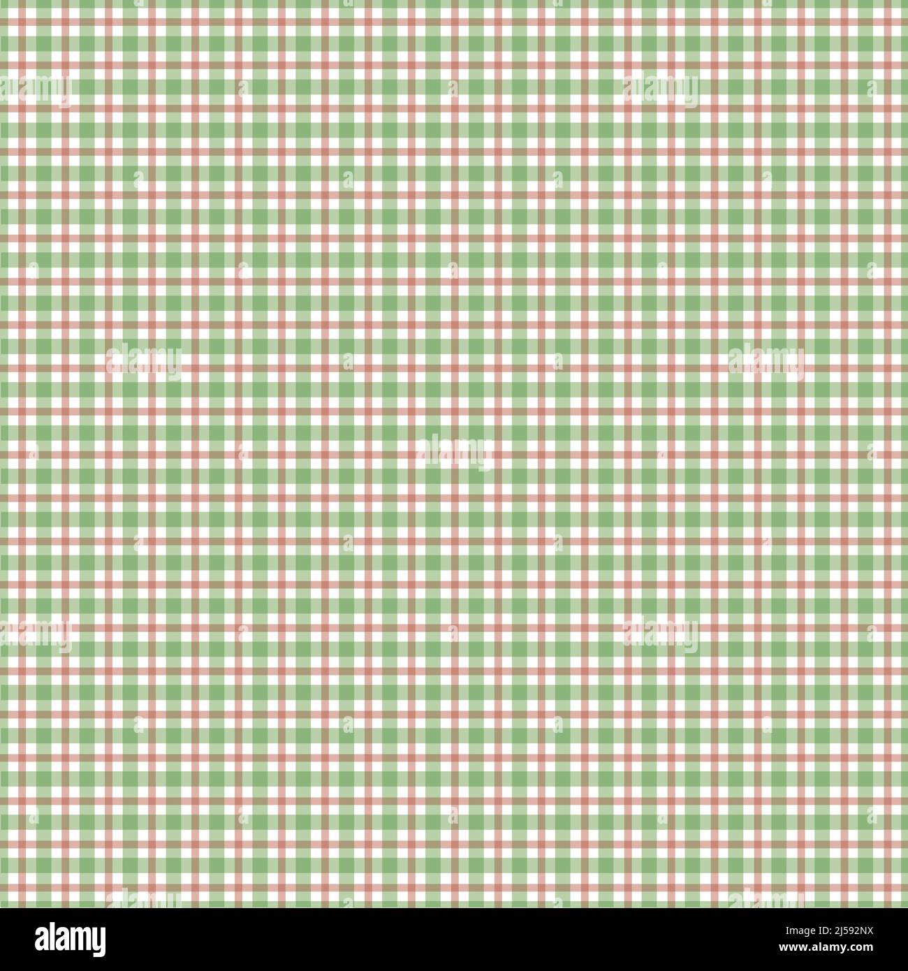 Pink green plaid vector seamless pattern. Dense texture wicker style ...