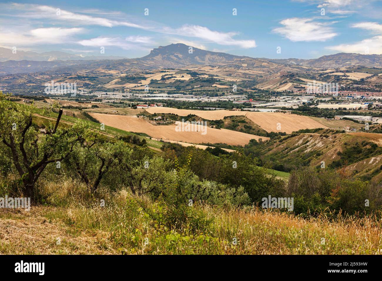 Landscape -Beautiful scene of Spinetoli-Italy Stock Photo - Alamy
