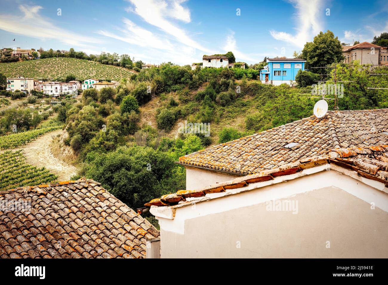 Landscape -Beautiful scene of Spinetoli-Italy Stock Photo - Alamy