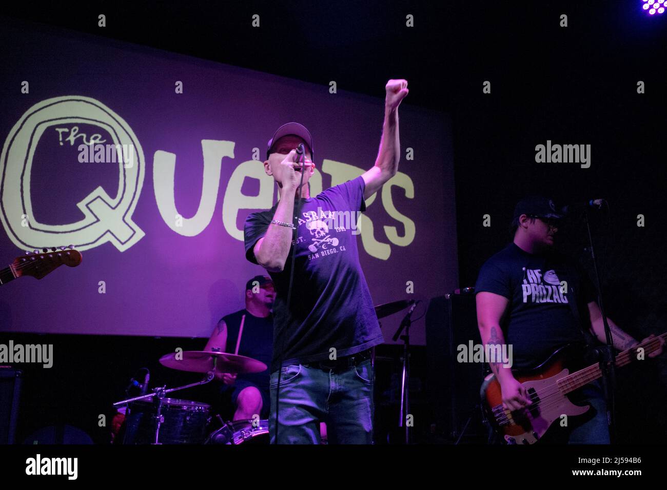 the american punk band the queers perform live in Turin the first ...