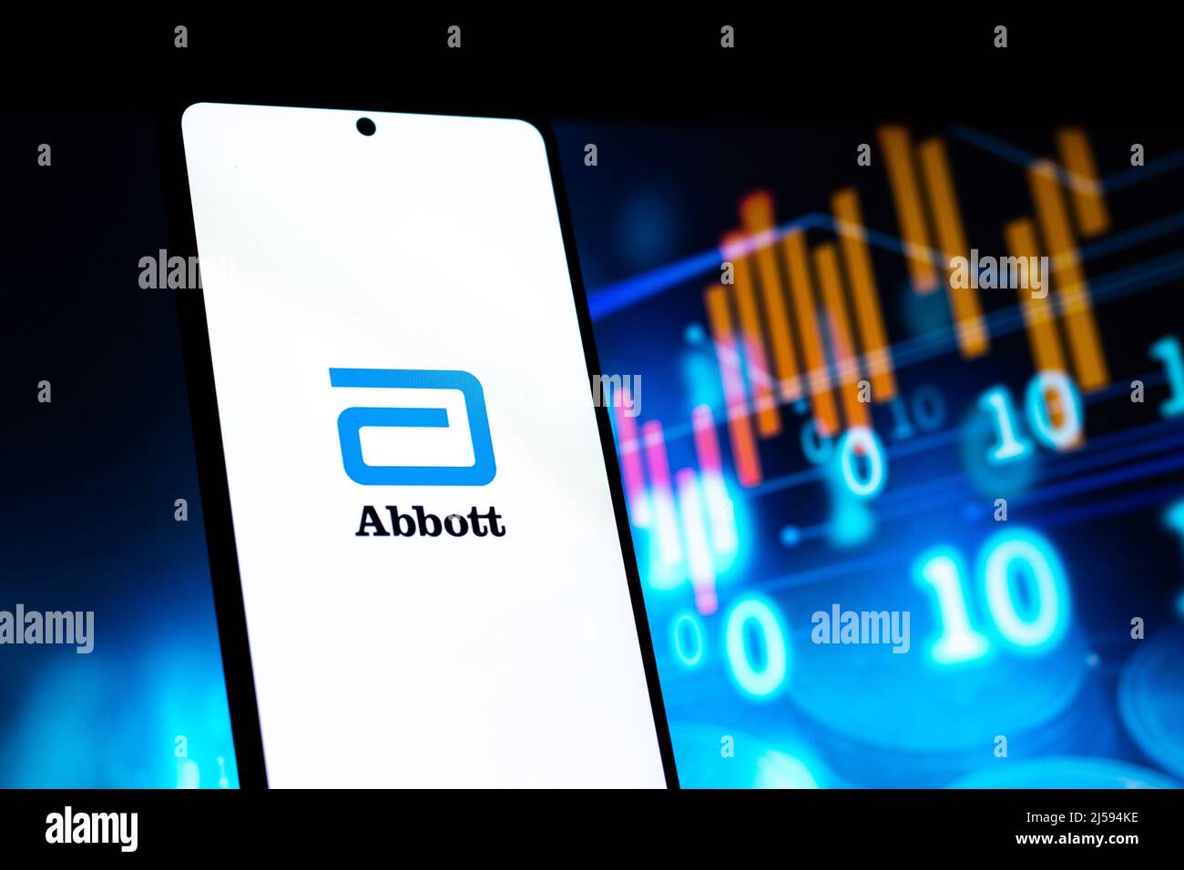 West Bangal, India - April 20, 2022 : Abbott Laboratories logo on phone ...