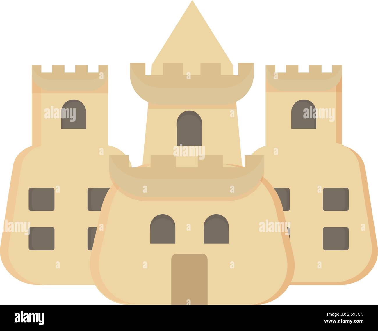 Sandcastle with flags Stock Vector Images - Alamy