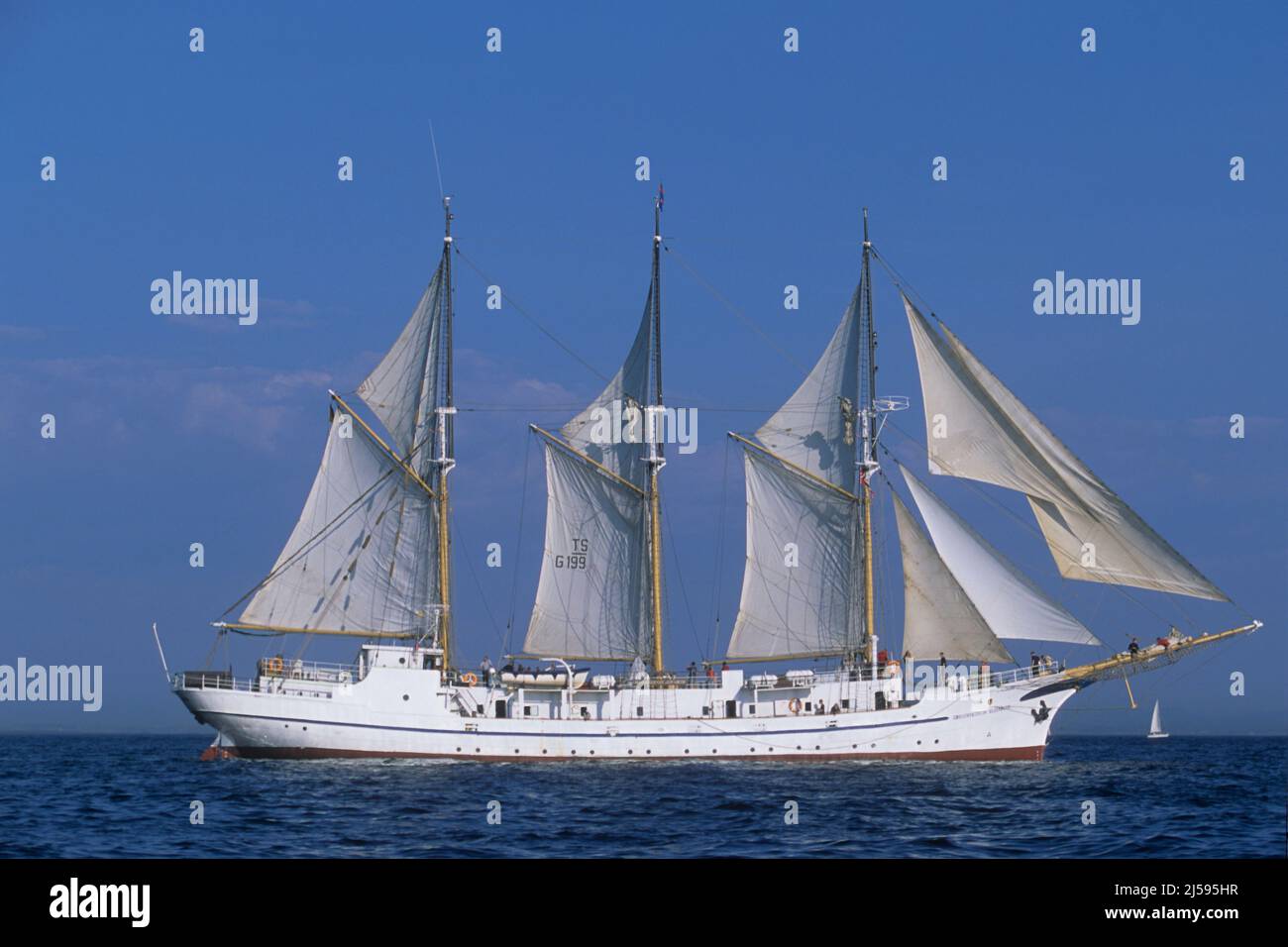 German three masted schooner Grossherzogin Elisabeth Stock Photo - Alamy