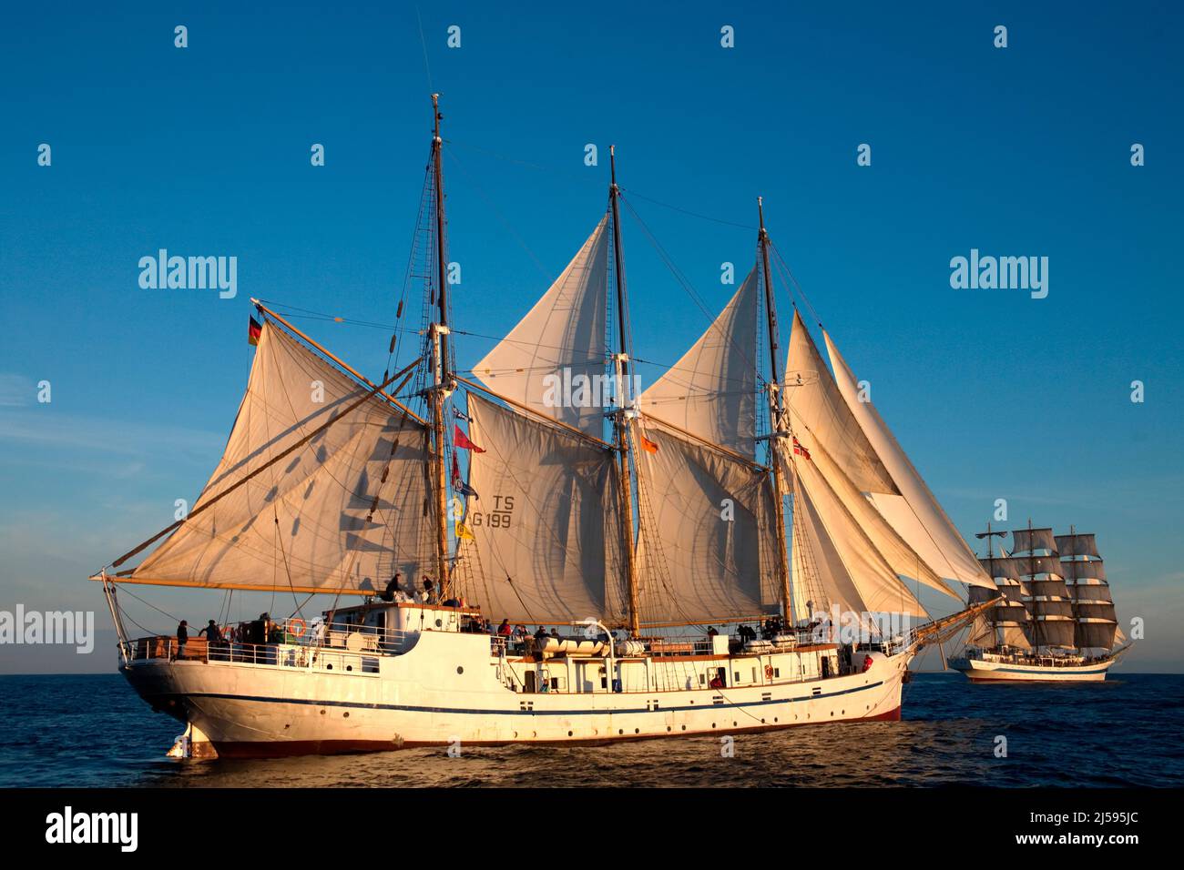 German three masted schooner Grossherzogin Elisabeth Stock Photo - Alamy
