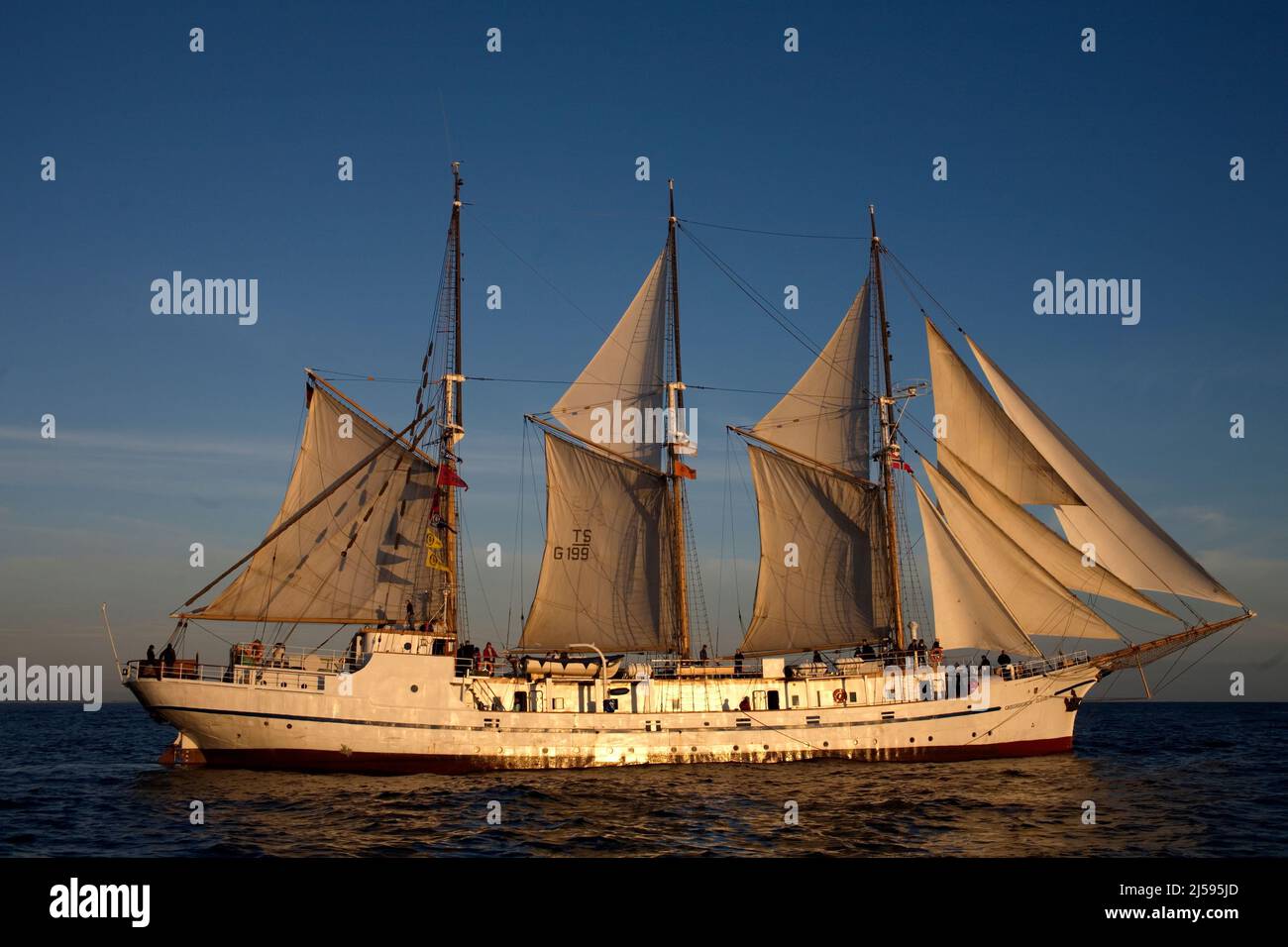 German three masted schooner Grossherzogin Elisabeth Stock Photo - Alamy