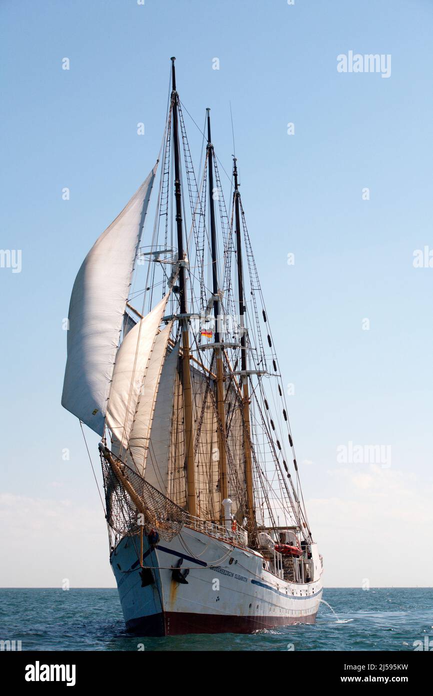 German three masted schooner Grossherzogin Elisabeth Stock Photo - Alamy