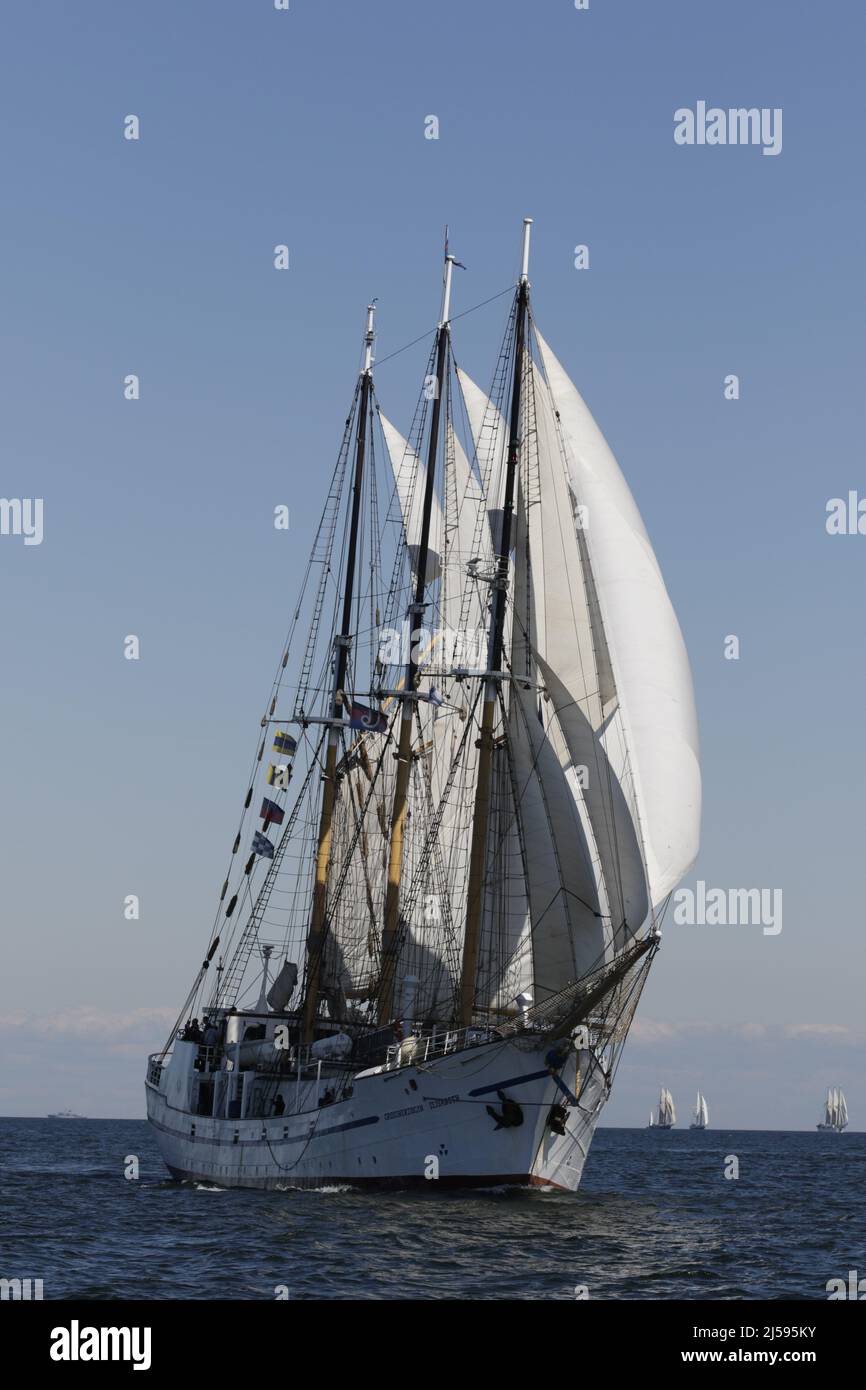 German three masted schooner Grossherzogin Elisabeth Stock Photo - Alamy