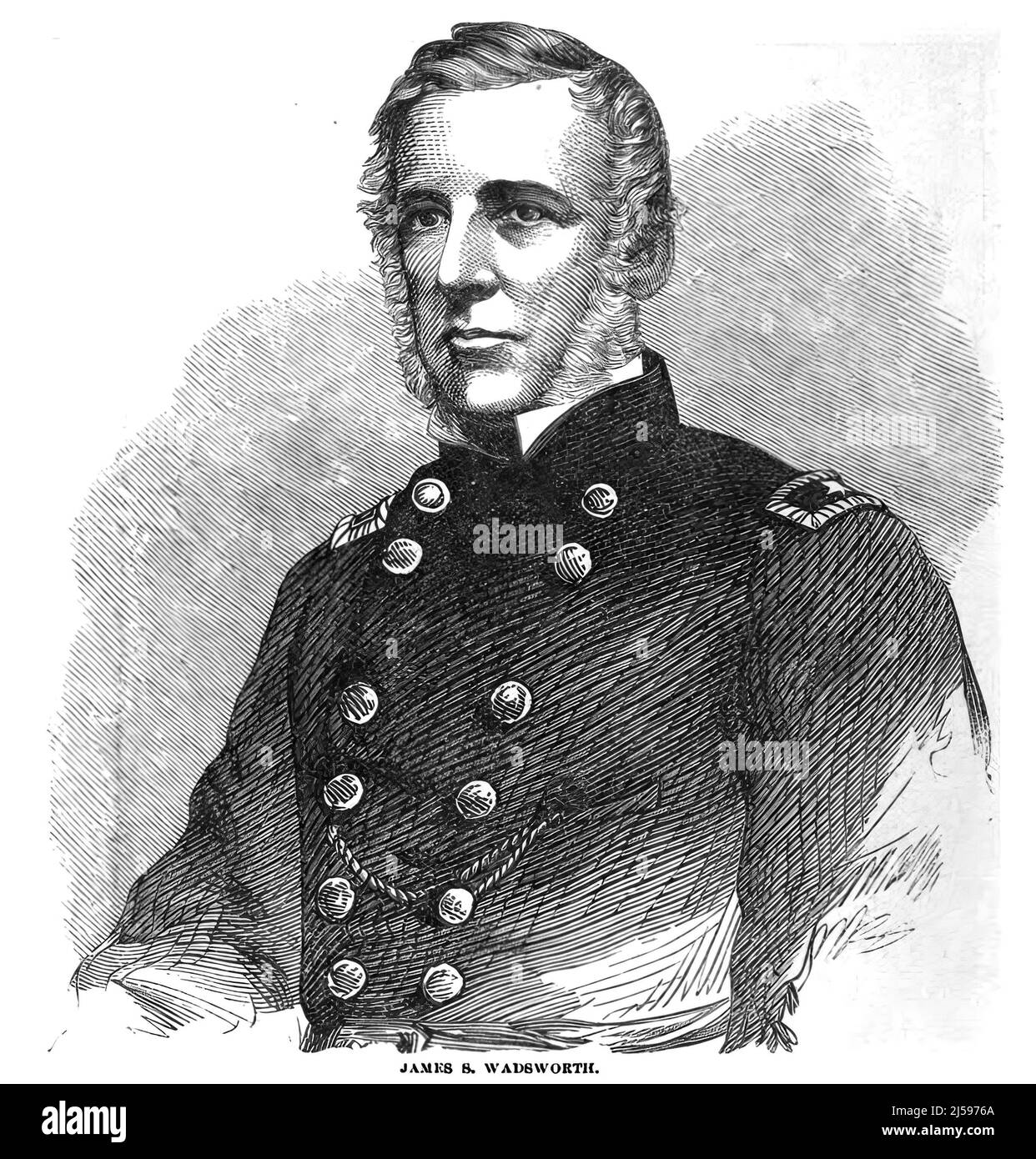 Portrait of James Samuel Wadsworth, Union Army General in the American ...