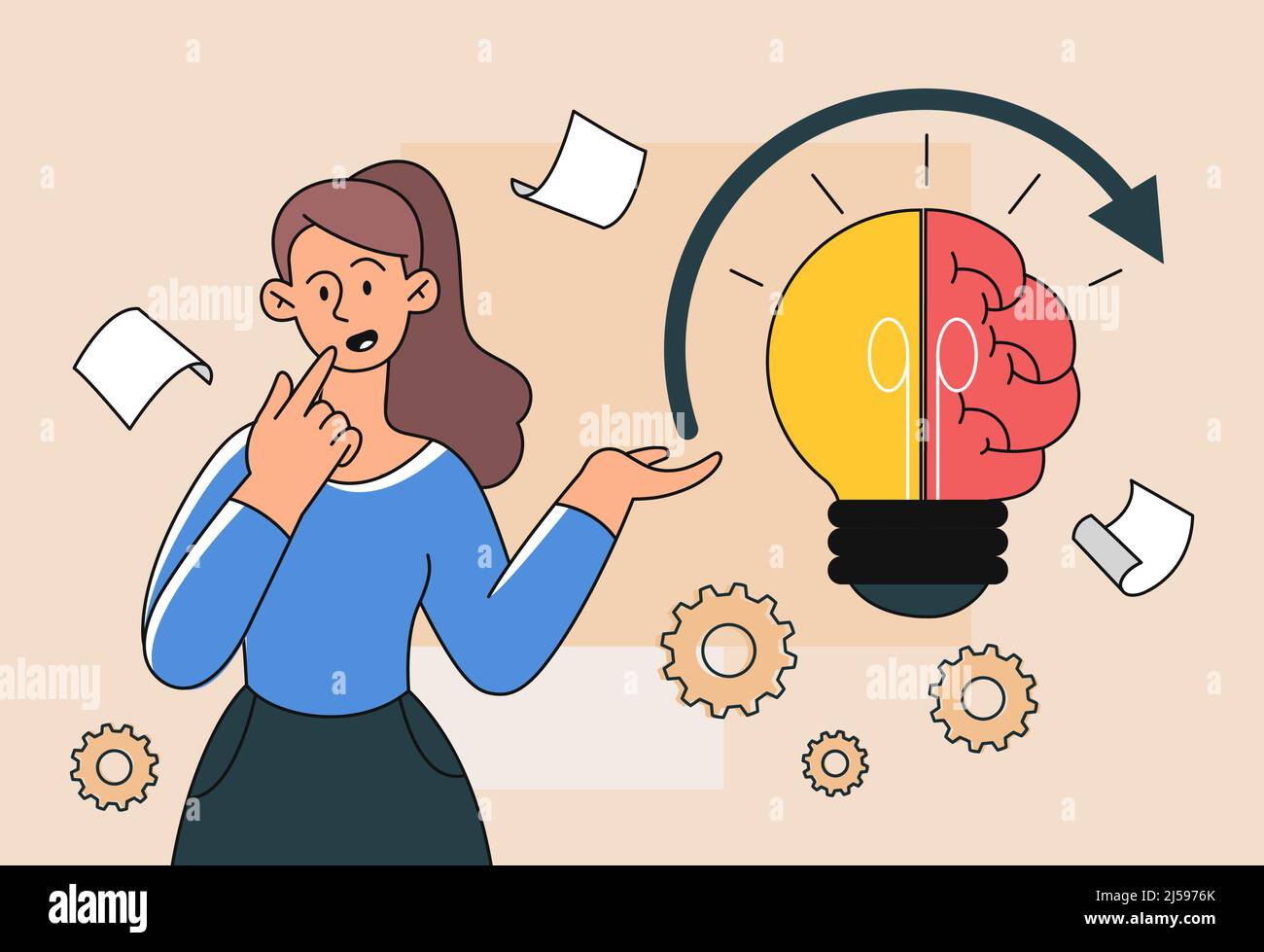 Genius hour concept Stock Vector Image & Art - Alamy