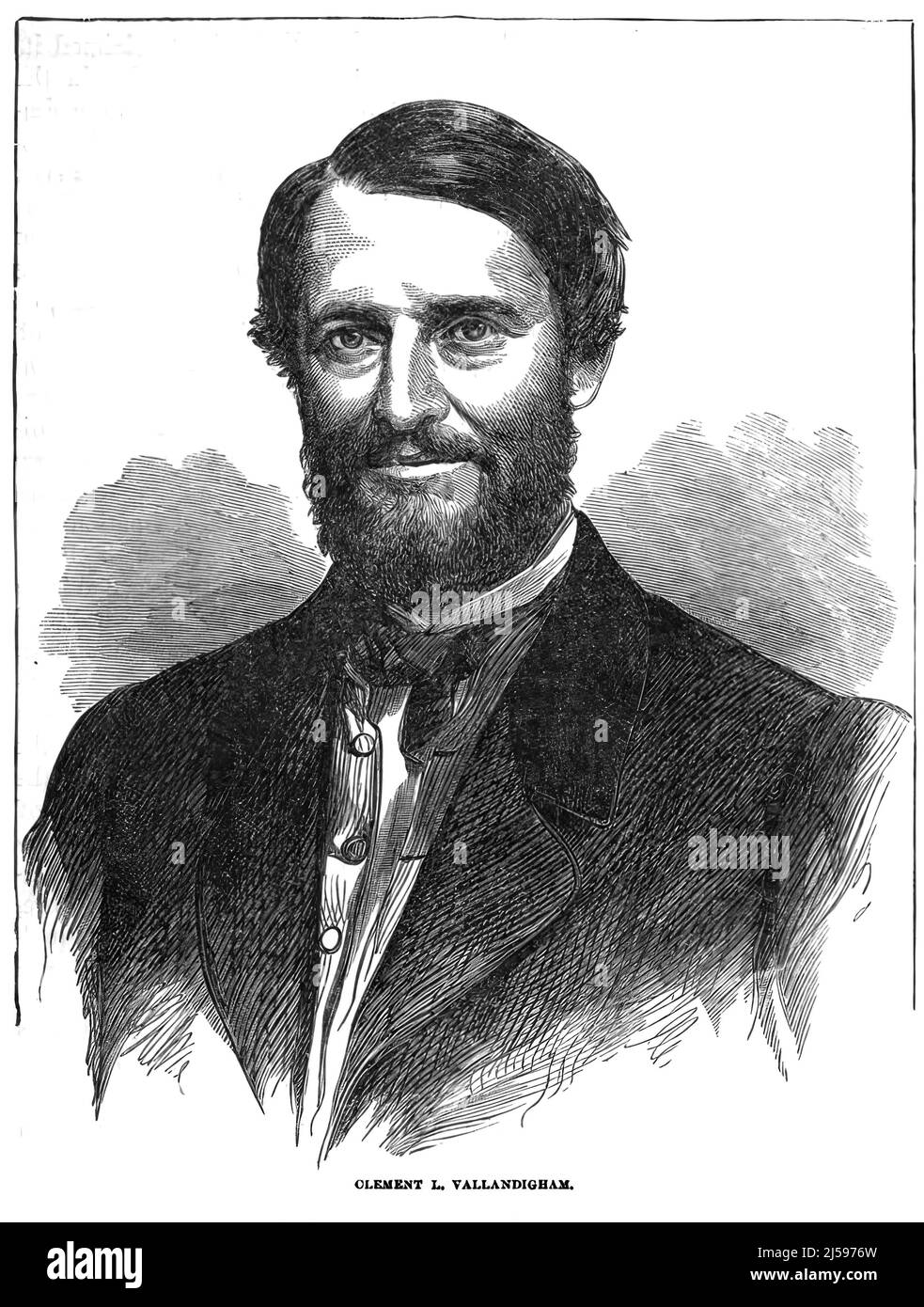 Portrait of Clement Laird Vallandigham, Congressman from Ohio and ...