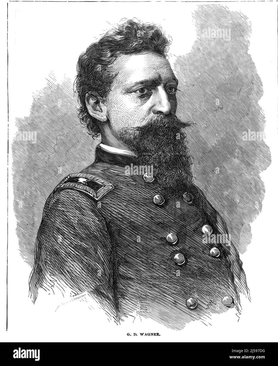 Portrait of George Day Wagner, Union Army General in the American Civil ...
