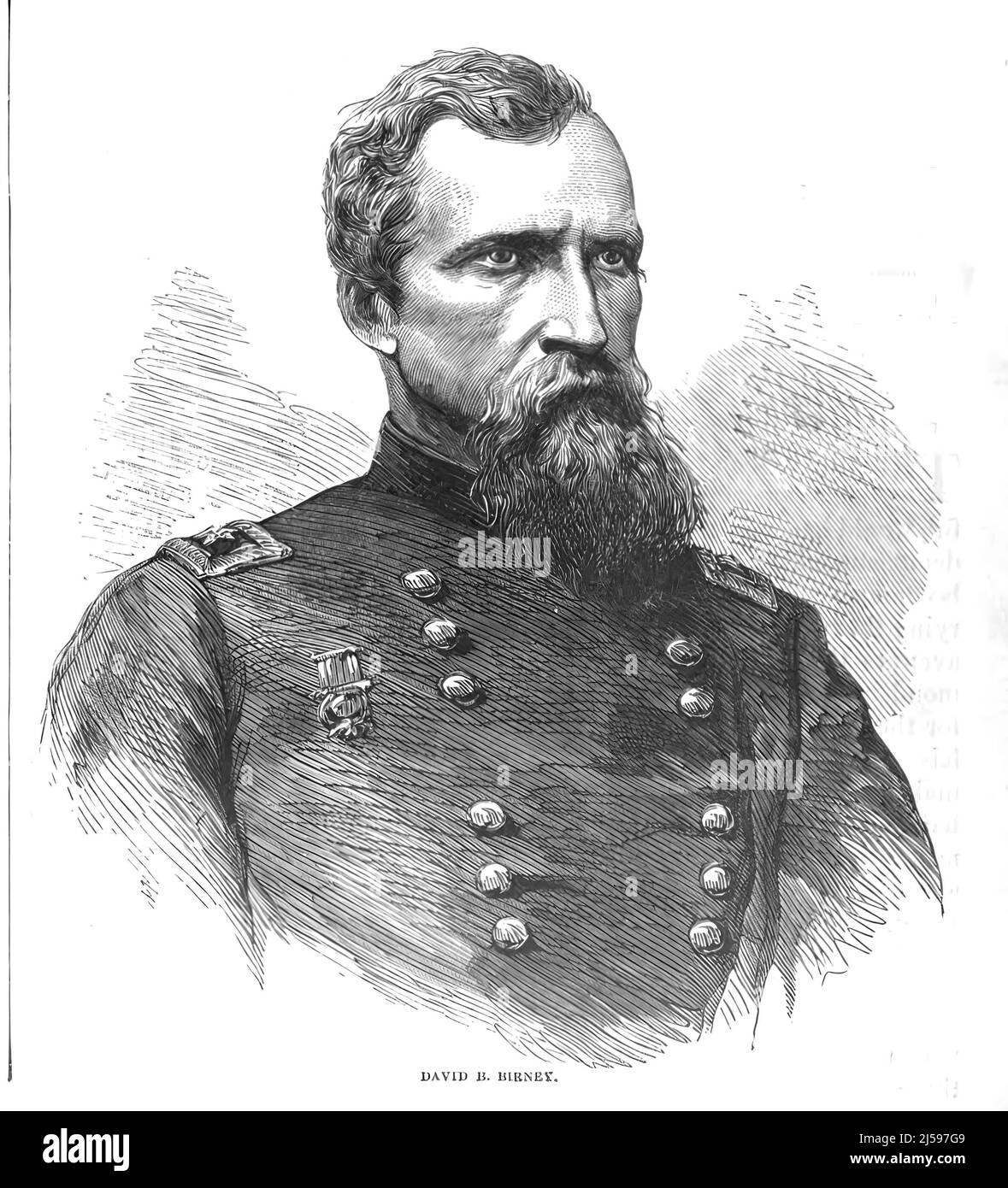 Portrait of David Bell Birney, Union Army General in the American Civil ...