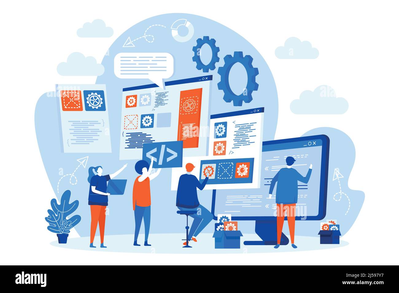 Software engineering Stock Vector Images - Alamy