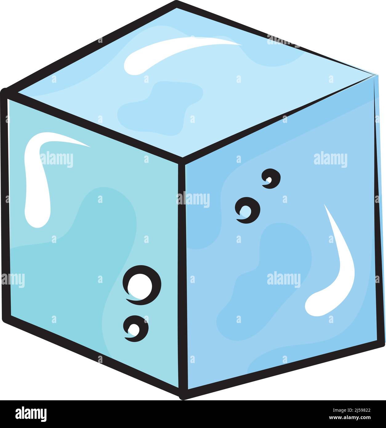 Isolated sketch of an ice cube Vector Stock Vector Image & Art - Alamy