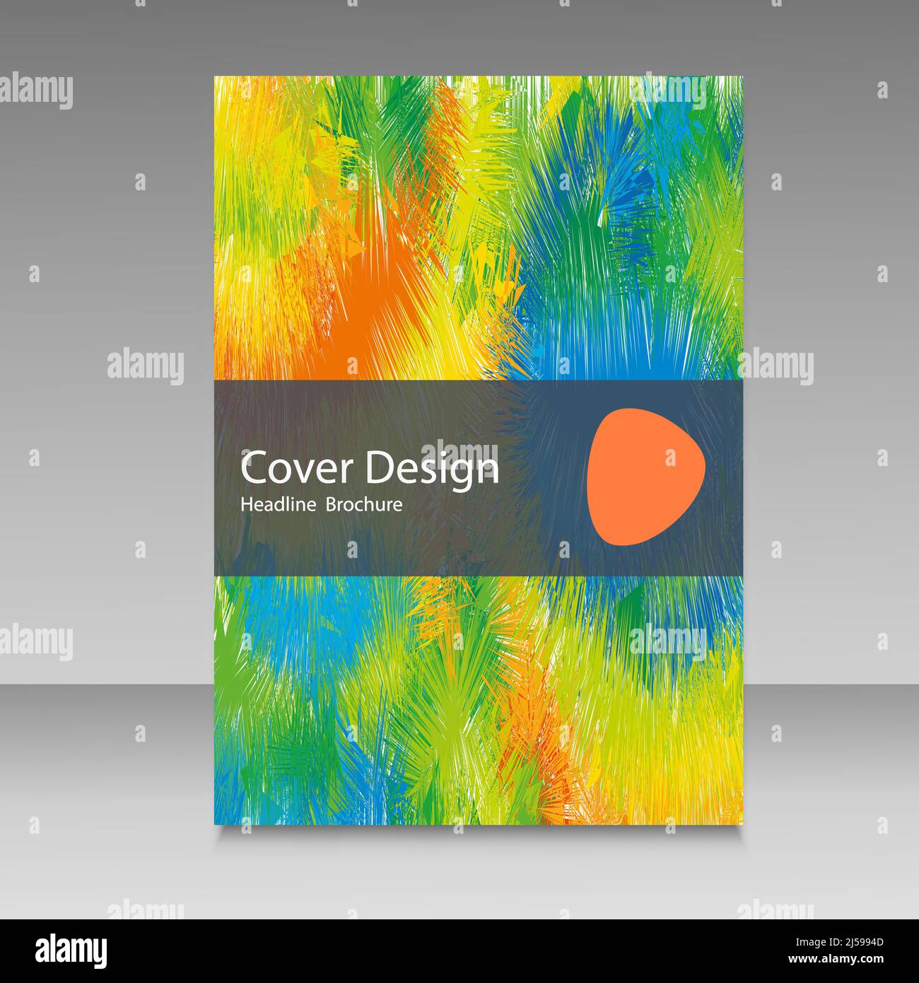 Brochure in colors of Brazil flag. Vector color concept. Design for ...
