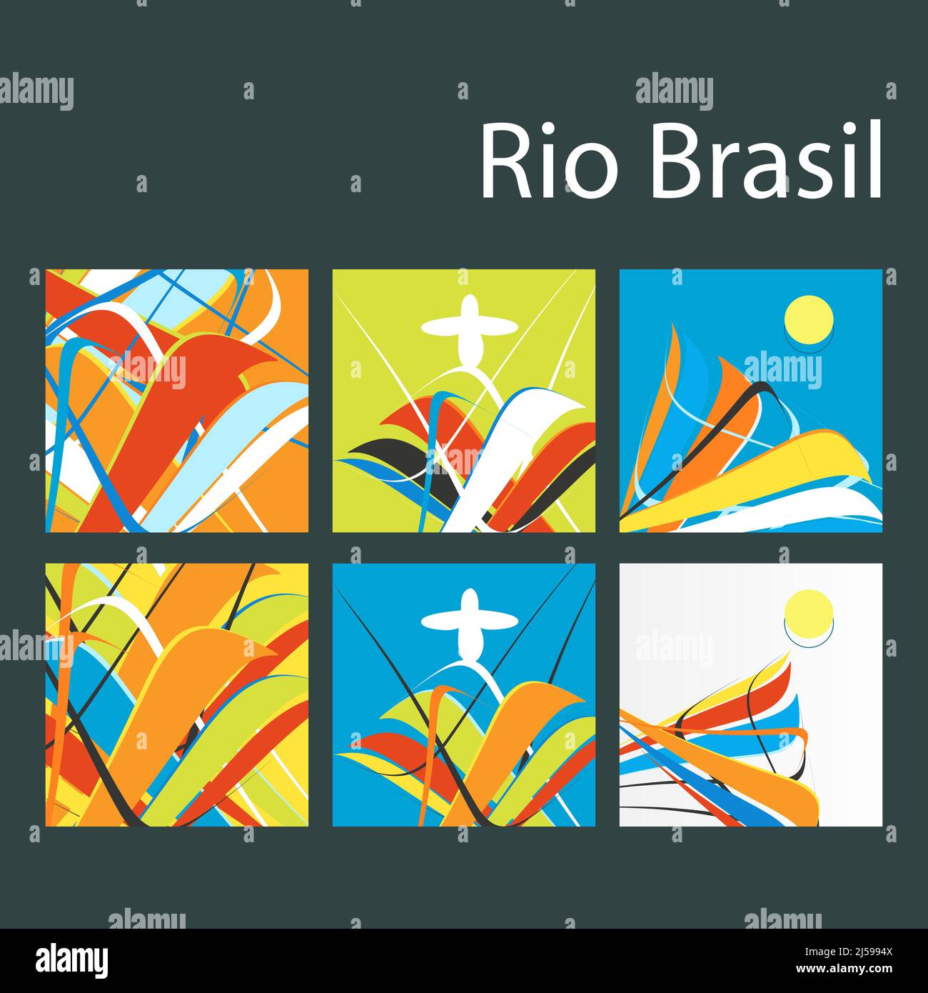 Brochure in colors of Brazil flag. Vector color concept. Design for ...