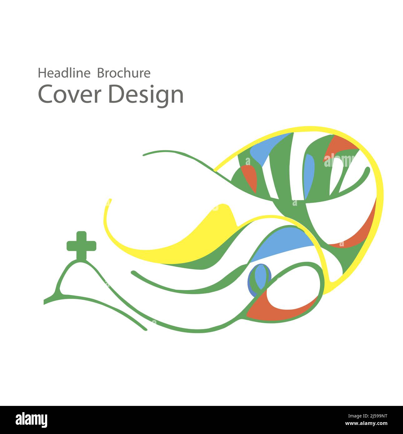 Yellow brochure template flyer Cut Out Stock Images & Pictures - Alamy