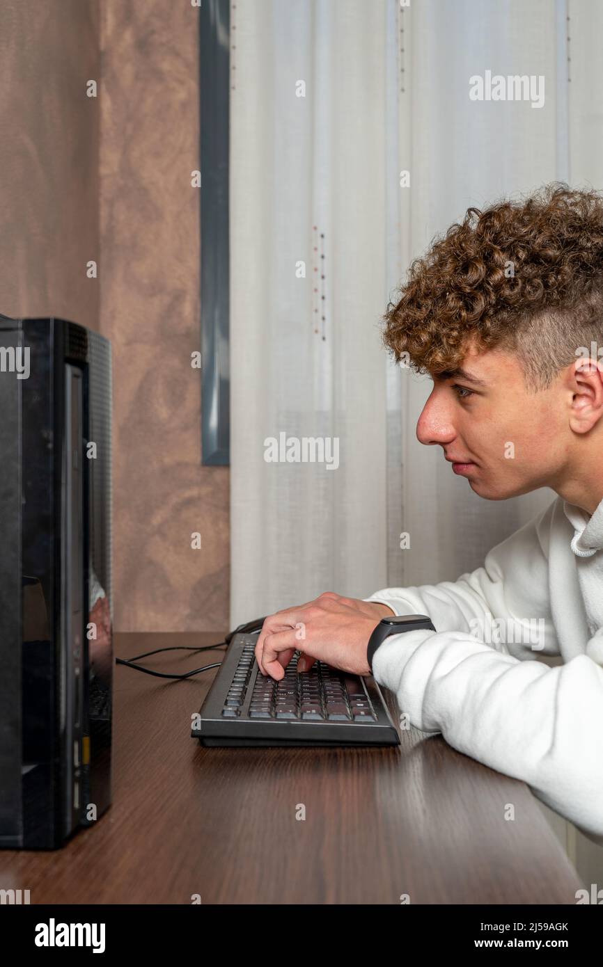 Vertical video corporate worker typing hi-res stock photography and ...